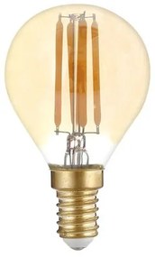 Stmívatelná Retro  LED žárovka E14 4W 350lm G45 extra teplá, filament, ekvivalent 27W