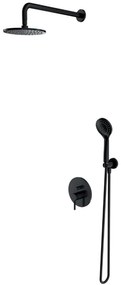 OMNIRES Y - Sprchový set s baterií pod omítku, s tělesem, průměr 20 cm, černá SYSY38BL