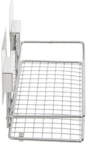 Samolepicí koupelnová police Compactor Bestlock Magic systém bez vrtání, chrom