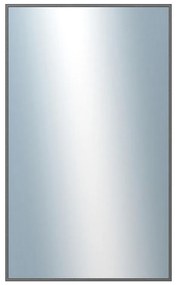DANTIK - Zarámované zrcadlo - rozměr s rámem cca 60x100 cm z lišty Hliník grafit drás | P269-224 (7269224)