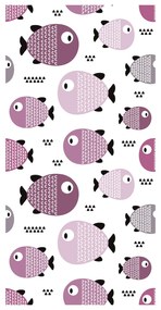 Tapeta - Motiv rybiček, růžová
