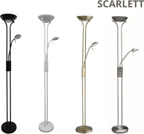 Brilagi - Stmívatelná stojací lampa SCARLETT 1xR7s/230W/230V + 1xG9/40W bílá