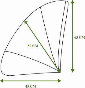 Podsedák do zahradního křesla ACAPULCO 91x72 cm - grafitový