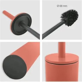 Spirella AKIRA WC štětka matná terakota / ocel