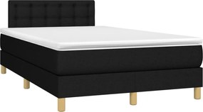 Box spring postel s matrací černá 120x190 cm textil 3269802