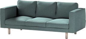 Potah na pohovku IKEA Norsborg 3-místná barva modrá látka pletený vzor