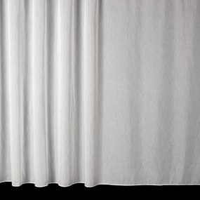 Českomoravská textilní voálová záclona PEGGIE 11 hustě tkaná bez vzoru, s olůvkem, bílá, výška 140cm ( v metráži)
