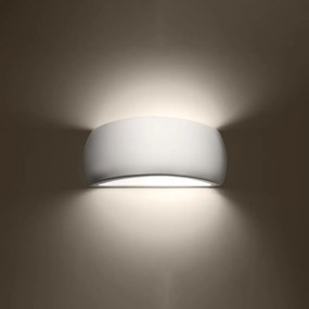 Sollux Lighting Lakované nástěnné svítidlo PONTIUS bílý lesk