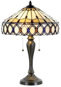 Stolní lampa Tiffany Carrousel – 40x58 cm