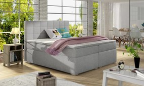 ZETKA ALICIE 180x200 moderní boxspring postel s úložným prostorem šedá 180 x 117 x 205 cm