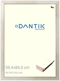 DANTIK rámeček 59,4x84 | RETRO bílá (Plexi Čiré)