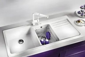 Blanco Dřezová baterie Silgranit Look bílá / Dřezová baterie / Výsuvná