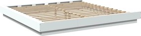 Rám postele s LED osvětlením bílý 180 x 200 cm kompozitní dřevo 3281077