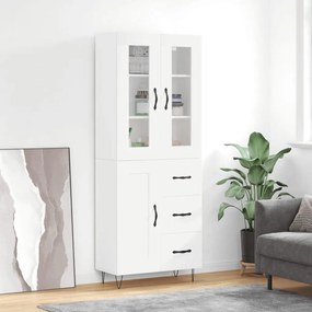 Skříň highboard bílá 69,5 x 34 x 180 cm kompozitní dřevo 3198689