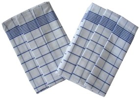 Svitap Utěrka Negativ Egyptská bavlna bílá modrá 50x70 cm 3 ks
