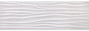 EBS Glaciar dekor 30x90 wave bílý lesklý 1,1 m2