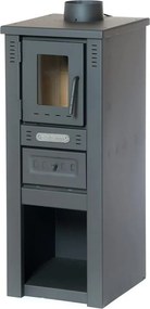 Krbová kamna Lava Basic Glass, 6 kW, vytápěcí schopnost: 20–30 m³, ocel, černá
