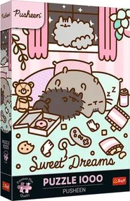 TREFL Puzzle Premium Plus Pusheen / 1000 dílků / 48 x 68,3 cm / Děti a