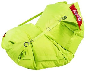Beanbag Sedací pytel 189x140 comfort s popruhy fluo limet