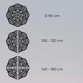 Dřevěná nástěnná dekorace mandala světla a paprsků | SENTOP PR0508