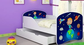 Dětská postel - Vesmír - 180x80 cm + šuplík