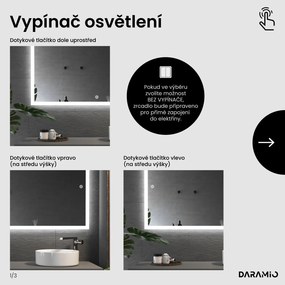 Zrcadlo do koupelny s LED osvětlením F4