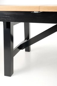 Rozkládací jídelní stůl Fiesta 200/280 cm dub přírodní/černý
