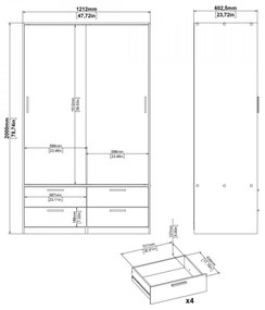 Tvilum Skříň Lincoln 321 bílá