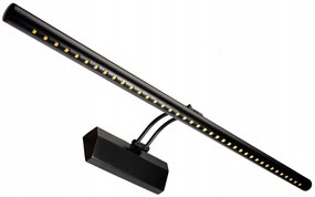 BERGE Nástěnné svítidlo LED do koupelny - 55 cm - 7W černé