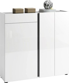 XXXLutz BOTNÍK, bílá, 120/115/34 cm Xora - Online Only šatny & botníky - 001027002002