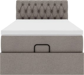 Osmanský rám postele s matrací taupe 90x190cm textil 3311508