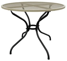 Unikov Zahradní stůl Tako 90 kulatý Barva nátěru: Černá - RAL 9005 - Béžová - RAL 1015