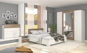 Casarredo Noční stolek 2 ks MARKOS dub sonoma/bílá