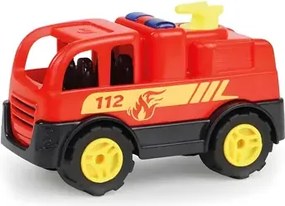 LENA Workies Hasičské auto červená / Plast / Ozdobný karton / 18m+