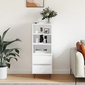 Skříň highboard bílá 40 x 36 x 110 cm kompozitní dřevo