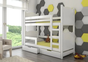ADRK Furniture Patrová postel pro dvě osoby s matracemi MARABA CH-Mar-W-D117
