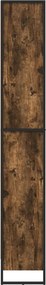 Knihovna 60 x 30 x 189,5 cm Kompozitní dřevo Kouřový dub 3403000