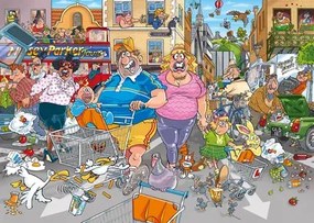 JUMBO Puzzle WASGIJ Original 46: Šílenství střední uličky! / 1000 dílk