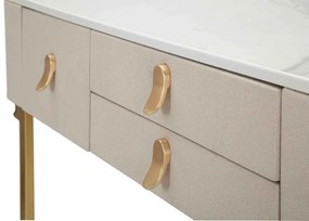 Designová konzole Ondelette 100 cm krémová