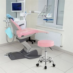 Barová židle Yaheetech – růžová, umělá kůže (267477096388)