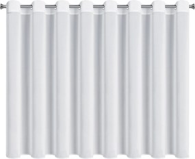 ZÁCLONA NA KROUŽCÍCH DALIA 350X150 CM BÍLÁ