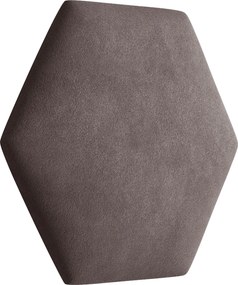 Eka Čalouněný panel Hexagon Trinity 40,5 cm x 35,3 cm - Světlá hnědá 2306
