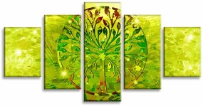 Obraz Abstraktní strom Green Velikost (šířka x výška): 150x80 cm