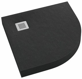 Vanička půlkulatá New Horizons Black Stone 90x90x12 R55 3.3304/C/ST-M2