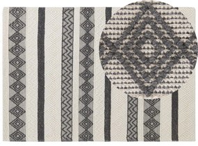 Vlněný koberec 160 x 230 cm světle béžový/šedý DAVUTLAR Beliani