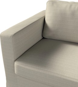 Potah na pohovku IKEA  Karlstad 3-místná, nerozkládací, dlouhý barva béžová látka pletený vzor