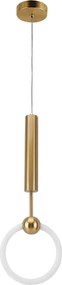 Toolight Toolight, LED závěsné svítidlo 25x55cm, 10W, 3000K, LHJ059-CP1, zlatá matná, OSW-60031