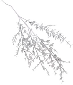 Umělá zimní větvička Twiggle stříbrná, 20 x 75 cm