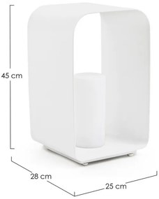BIZZOTTO Zahradní LED lampa RIDLEY bílá 45 cm