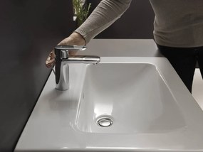 Hansgrohe Vernis Blend, umyvadlová baterie 100 s kovovou odtokovou soupravou s táhlem, EcoSmart, chromová, 71559000